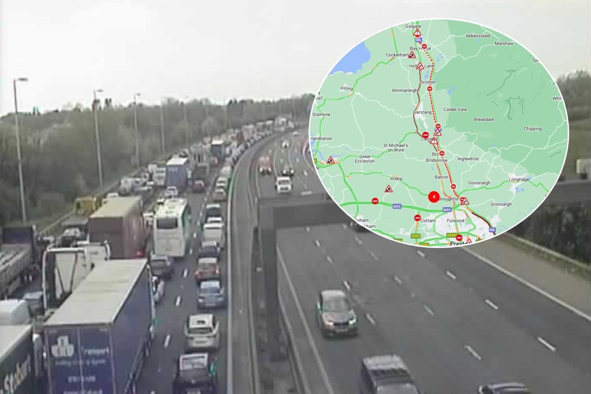 Collision involving pedestrian and vehicle closes M6 northbound between ... Collision involving pedestrian and vehicle closes M6 northbound between ...